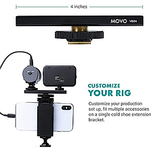 Movo iVlogger Vlogging Kit for iPhone with Fullsize Tripod - Lightning Compatible Vlog Kit- Accessories: Tripods, Phone Mount, LED Light and Shotgun Mic for YouTube Starter Kit