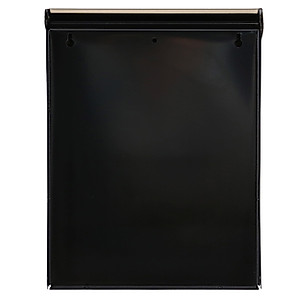 Architectural Mailboxes Designer Galvanized Steel, Locking, Wall Mount Mailbox, DVKGB00AM, Black & Brushed Brass, Medium Capacity