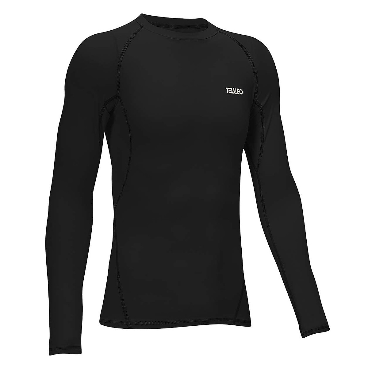 TELALEO Boys' Girls' Long Sleeve Compression Shirts Thermal Fleece Lined Kids Athletic Sports Tops Leggings Baselayer Set L