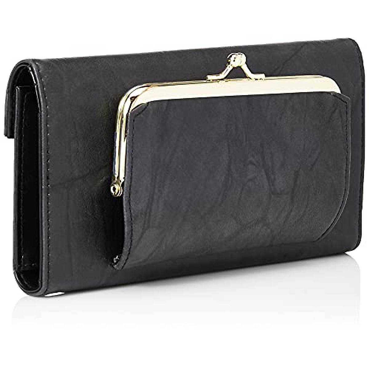 Buxton Heiress Organizer Clutch, Black, One Size