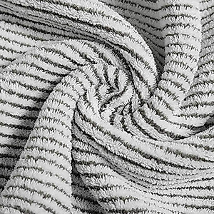 Aceorna Bow Hair Bands Stripe Spa Headbands Facial Makeup Hairbands Soft Carol Fleece Hairlace Headband Head Wraps Bow Washing Headband for Washing Face Shower Spa Mask Facial Makeup Pack of 1