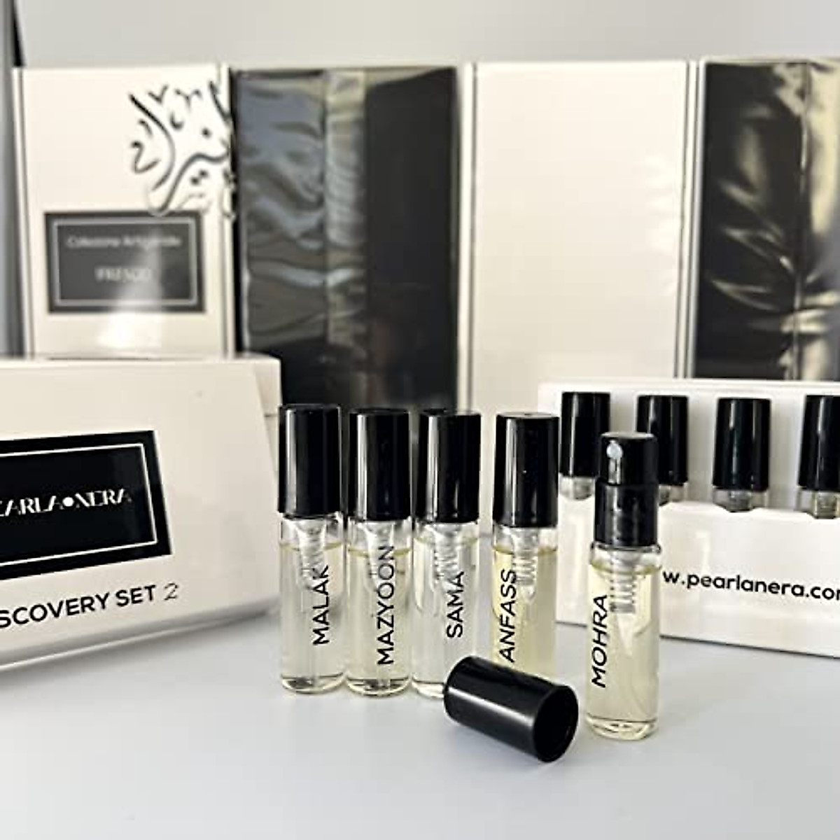 FRESCO Unisex Perfume, Fragrance by PEARLA·NERA with a Vanilla, White Floral and Woody Amber Scent 3.4 Fl Oz by Maison d'Orient Arabian Oud (Muestras de Fragancias Arabes)