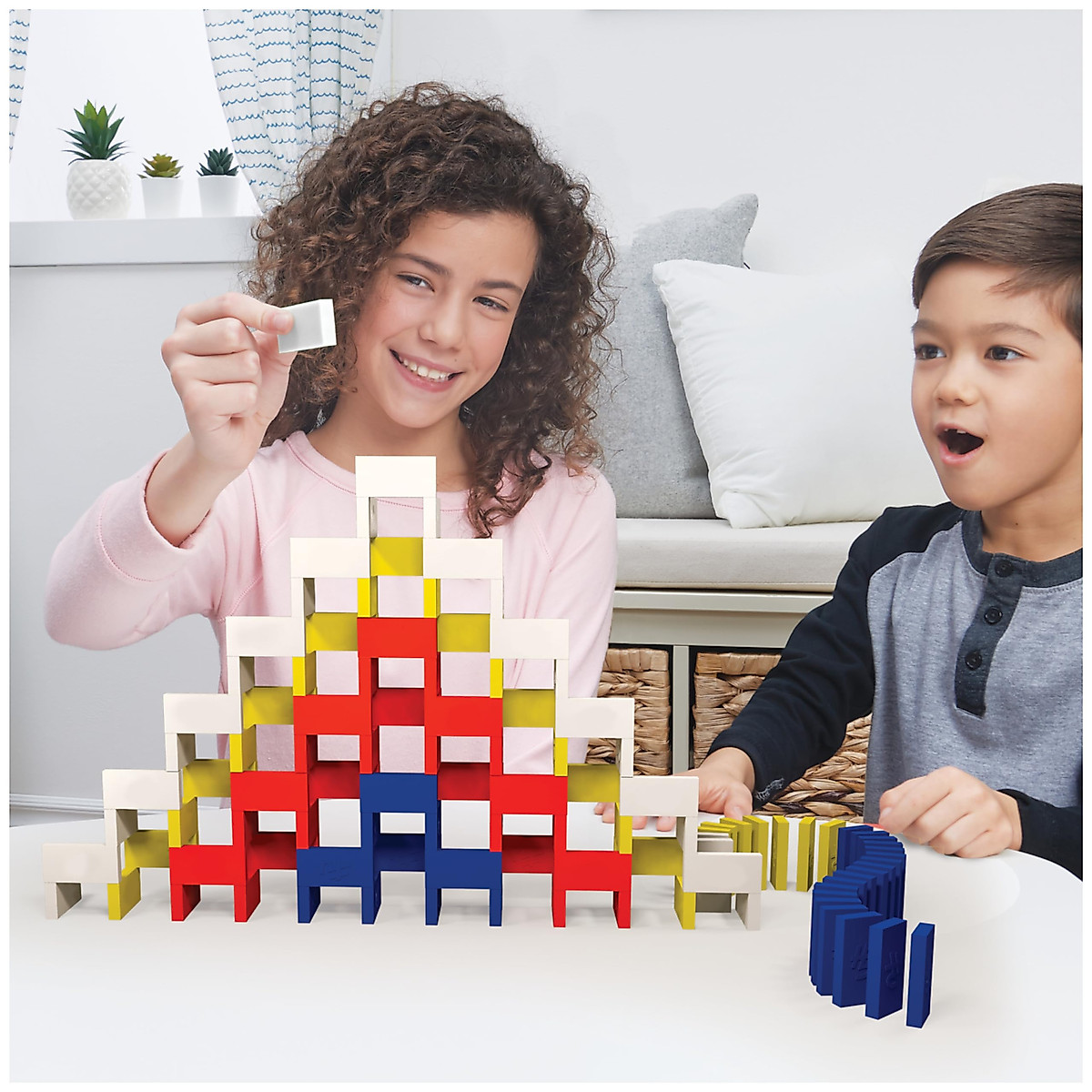 H5 Domino Creations 100-Piece Set | Kids Games for Game Night | Building Toys for Outdoor Games | Lily Hevesh Dominoes Set for Adults & Kids Ages 5+