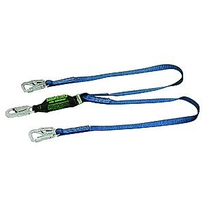 Miller by Honeywell 8798BD/6FTBL Dacron 2 Leg Backbiter Lanyard