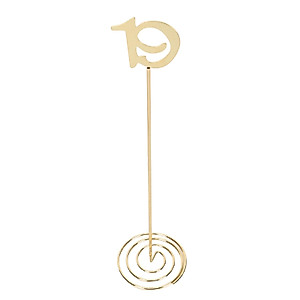 Ylwxzenith 6pcs Iron Sturdy Table Card Holders with Non - Slip Base for Weddings, Parties, and Banquets (19)