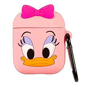 [BodhiTheory] Compatible with Airpods 1&2 Case,Cute 3D Funny Cartoon Character Silicone Airpod Cover, Fun Cool Catalyst Design Skin Kits,Fashion Cases for Girls Kids Teens Boys Air pods(Donald Duck)