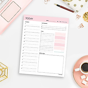 Daily Planner Notepad 8.5x11, To Do List Notepad, Undated Work Planner Notebook, To-Do Checklist Notepad, Daily To Do List Planner Notepads, Organizer Planner