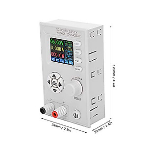 DC Power Supply Variable, 0-50V 0-5A Adjustable Switching Regulated Power Supply with 4 Digits LCD Display, Bench Power Supply with Multi Protections, Remote Control