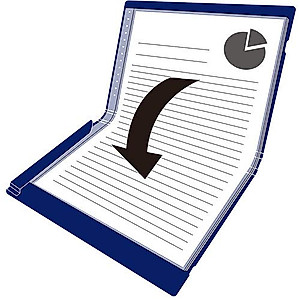 King Jim 5894H Clear File, A4, Bi-Fold, Compack, Black