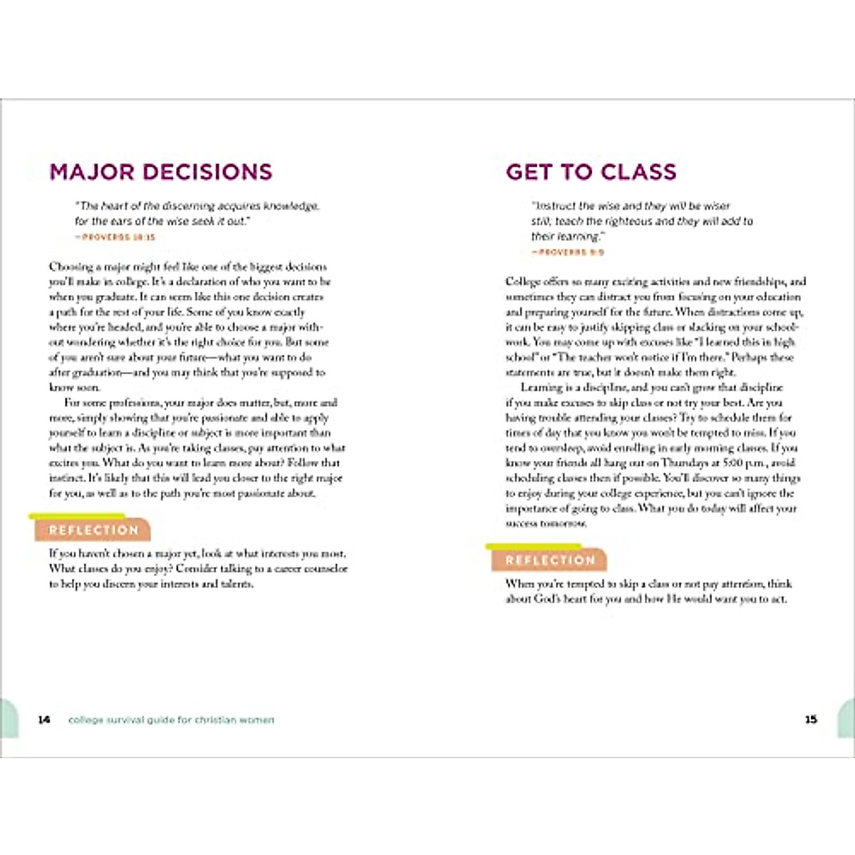 The College Survival Guide for Christian Women: 5-Minute Devotions for Strength, Reflection, and Calm