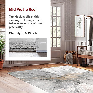 nuLOOM Cyn Contemporary Abstract Area Rug, 5x8, Silver