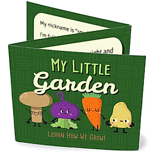 My Little Garden | Growing Vegetables Wooden Playset Activity for Children | Includes Carrots, Beets, Potatoes, Mushrooms, Trowel, Seeds, Fertilizer, Caterpillar (13 pcs.) | Early Learning Toy