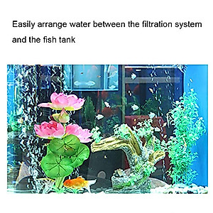 5Pcs Aquarium Fish Tank Water Outlet, Water Outlet Pipe Nozzle Free Rotate Plastic Duckbill Nozzle Fish Tank Pump Fitting Aquarium Duck with Flat Nozzle