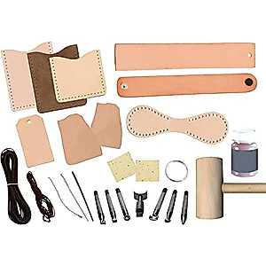 Realeather Explore Leathercraft Kit, Brown