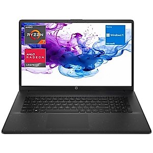 HP Essential 17 Laptop, 17.3" FHD Display, AMD Ryzen 7 7730U, 40GB RAM, 2TB SSD, Webcam, HDMI, Wi-Fi 6, Windows 11 Home, Black