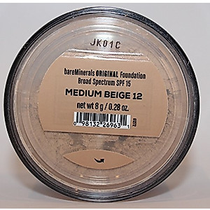 Bare Escentuals Face Care 0.28 Oz Bareminerals Original Spf 15 Foundation - # Medium Beige For Women, SG_B00DSDII28_US