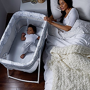 Ingenuity Foldaway Rocking Bassinet - Fletcher - Portable Folding Rocking Bassinet
