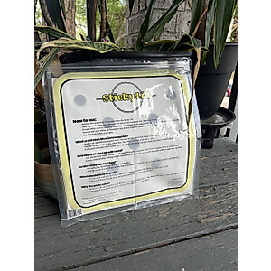 Sticky Lid 12" Sticky Trap - Fungus Gnats - Covers Entire Pot - 4X Larger & More Rigid - Weatherproof - Reflects Light - Non Toxic - EPA Registered Establishment - 10 Pack