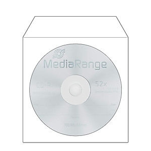 MEDIARANGE BOX62 1disques Case Optical Disk Cases Optical Drives (1, White, Paper White, 120 mm)