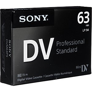 Sony DVM63PS MiniDV 63min Professional Standard - 10 Pack