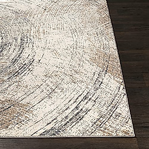 Mark&Day Area Rugs, 8x10 Pontoise Modern Charcoal Area Rug Gray Brown Cream Carpet for Living Room, Bedroom or Kitchen (7'10" x 10'2")
