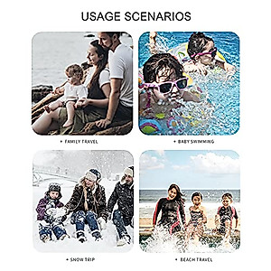 BabyG 2pcs Waterproof Wet and Dry Bag with Two Zippered Pockets, Washable, Reusable for Travel,Hiking, Beach, Pool, Stroller, Diapers, Wet Swimsuits, Toiletries (Orange), 11.8x15.8 Inch (BG2017)