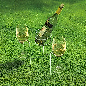 Tovolo 205300C Wine Bottle Holder, One, Chrome