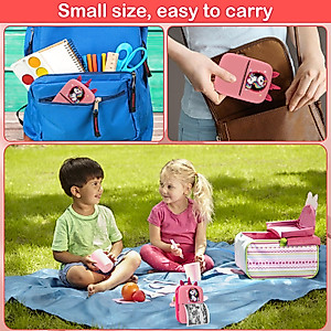 Oskeray Portable Thermal Printer, Mini Stick Printer, Bluetooth Pocket Printer Compatible with Android & iOS, Mobile Thermal Printer for Journal, School Note, Photo, Pink