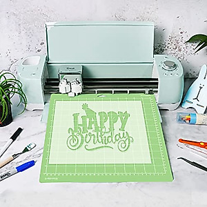 Gwybkq Cutting Mat for Cricut Explore One/Air/Air 2/Maker 8 Pack 12x12 Inch Standard Green Grip Adhesive Sticky Non-Slip Durable Mat Cut Mats Replacement Accessories