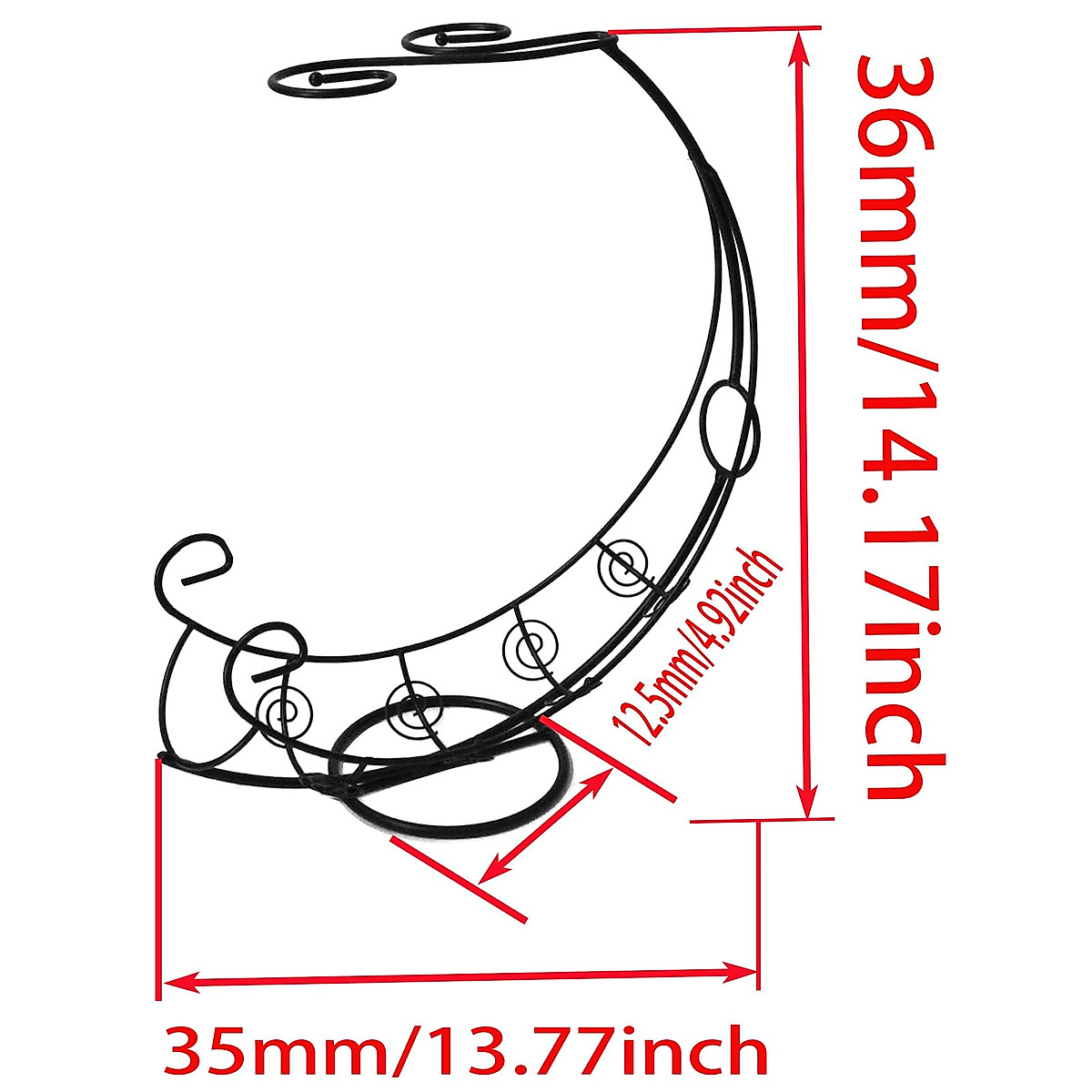 GWYAN Desktop Wine Bottle Holder Stand Vintage Freestanding Wine Rack & Wine Glass Holder Display Rack(Hold 1×Bottles and 2× Cups)