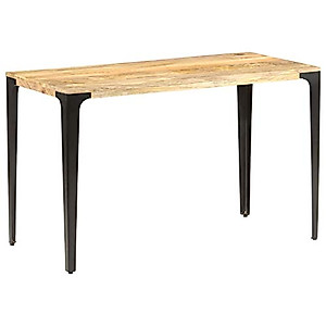 YPWRENH Casual Tables Cocktail Table Dining Table 47.2 "x23.6 x29.9 Solid Mango Wood for Dining Room, Kitchen or Living Room