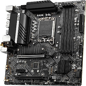 MSI PRO B660M-A WiFi ProSeries Motherboard (mATX, 12th Gen Intel Core, LGA 1700 Socket, DDR5, PCIe 4, 2.5G LAN, M.2 Slots, Wi-Fi 6)