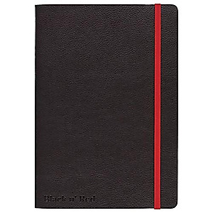 Black n' Red Notebook, Durable Flex Cover, Premium Optik Paper, Scribzee App Compatible, Environmentally Friendly, Secure Casebound Binding, 8-1/4" x 5-3/4", 71 Double-Sided Ruled Sheets, 1 Count (400065000)
