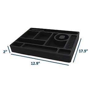 Polar Whale 2 Jewelry Drawer Organizers Tray Washable Waterproof Foam Insert for Home Bedroom Dresser Bathroom 12.9 x 17.9 Inches Necklaces Bracelets Ear Rings