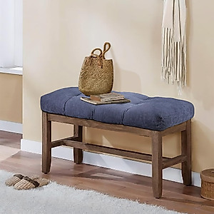 ENTROPOWER Custom Size Bench Cushions for Indoor Outdoor Non-Slip Tufted, Chair Cushion, Piano Seat Pads, Patio Sofa Water-Resistant Cushion, Made of High Density Sponge Comfortable and Durable