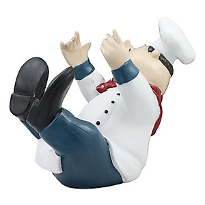 Ebros For The Love Of Wine Fat Chef Marco Hugging Wine Bottle Holder Figurine Kitchen Countertop Wine Cellar Hosting Table Decor Piece