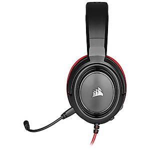 Corsair HS35 - Stereo Gaming Headset - Discord Certified - Memory Foam Earcups - Works with PC, Xbox Series X, Xbox Series S, Xbox One, PS5, PS4, Nintendo Switch and Mobile – Red