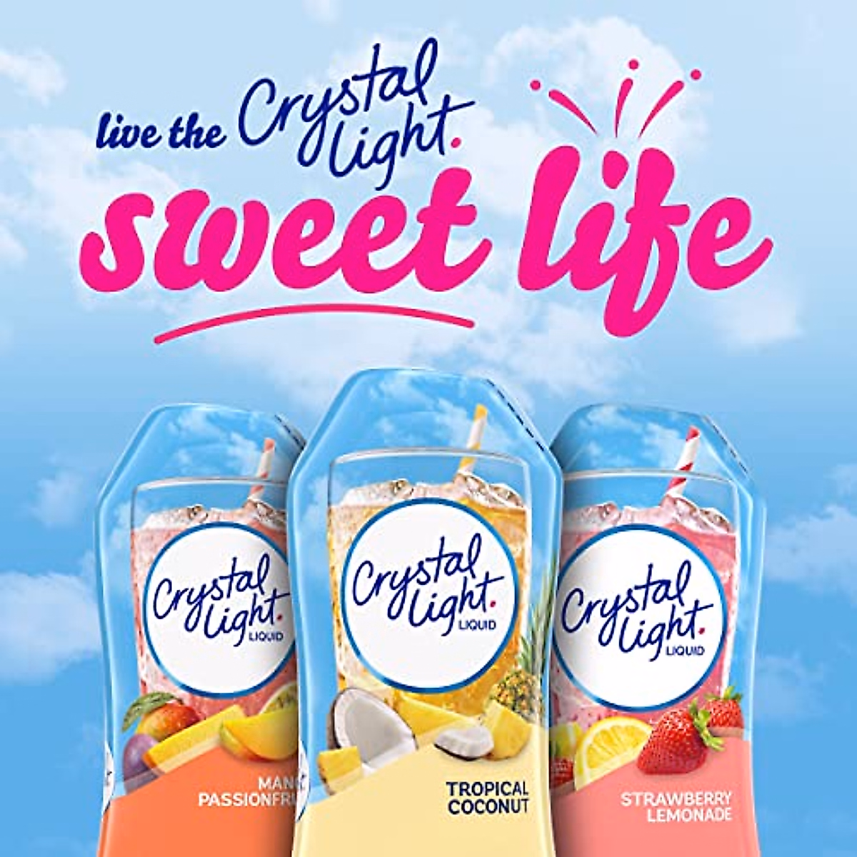 Crystal Light Liquid Tropical Coconut Naturally Flavored Drink Mix, 1.62 fl oz Bottle