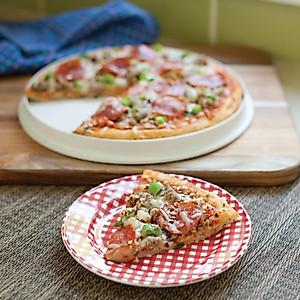 Nordic Ware Round Bacon and Meat Microwave Grill, 2-Sided, White