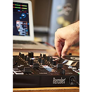 Hercules DJ Control Inpulse 300 | 2 Channel USB Controller, with Beatmatch Guide, DJ Academy and Full DJ Software DJUCED Included