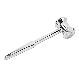 Household Stainless Steel Loose Beef Mace Steak Tender Meat Beat Hammer Kitchen Meat Hammer Meat Tenderizer Meat Hammer Dishwasher Safe Tenderizer Cooking Utensils
