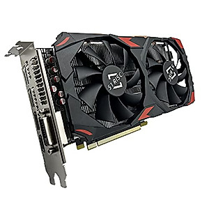51RISC Radeon RX 580 8GB Graphics Card, GDDR5 256bit 2048SP VR Ready DisplayPort HDMI DVI-D Video Card for Gaming (RX 580 8GB)