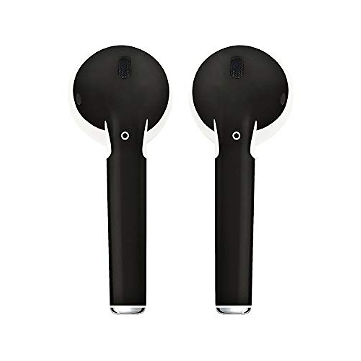 AirPod Charging Protective Case Silicone Cover and Stylish Protective Skins Bundle (Black Case & Matte Black Skin)