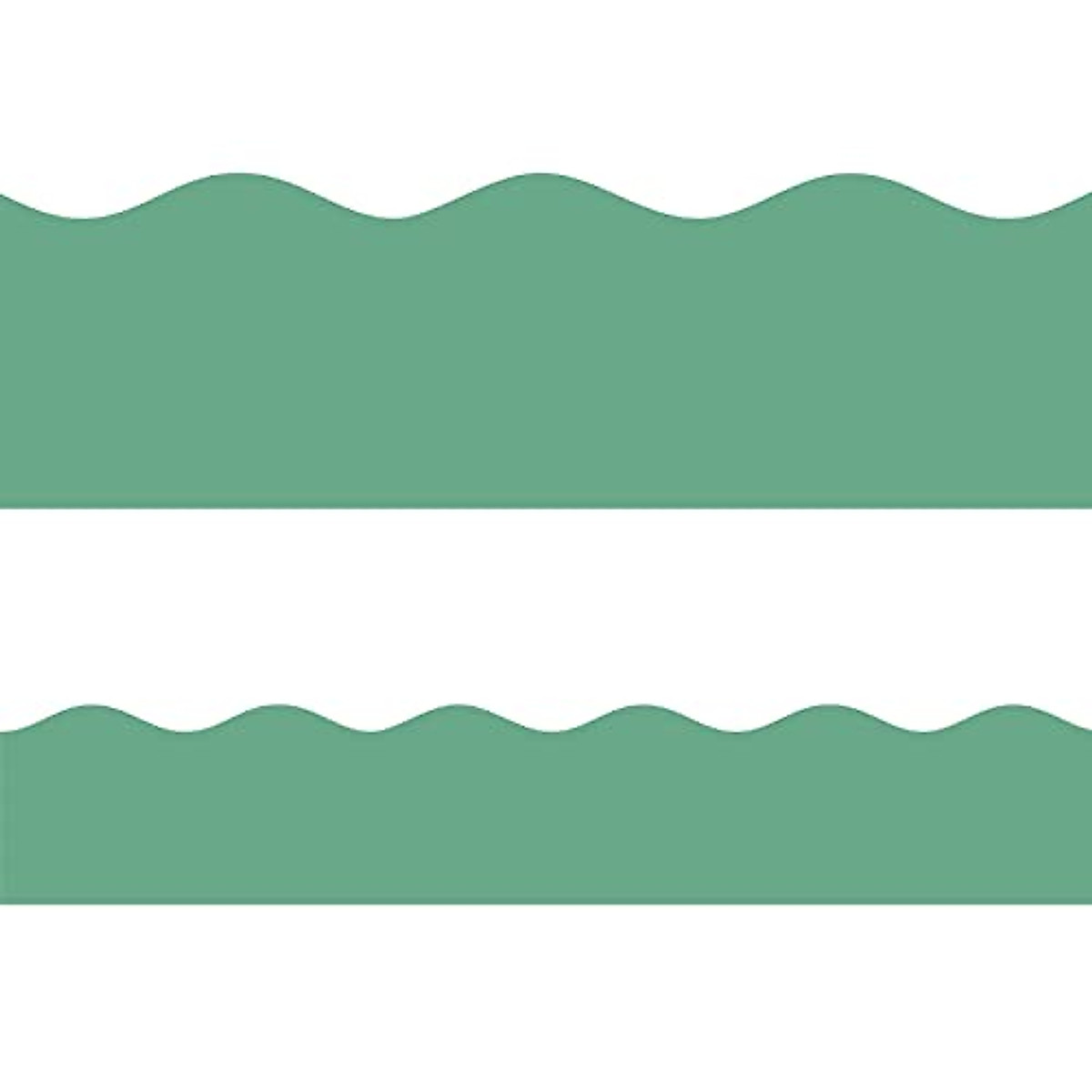 Eucalyptus Green Bulletin Board Border Scalloped Border Trim for Classroom 52ft One Roll