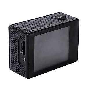 Jopwkuin Motion Camera, Removable Battery 1080P 140° Wide Angle 30m Waterproof HD Camera Loop Recording Automatic Exposure for Outdoor Activities(Black)