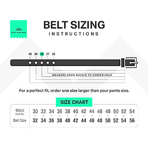 Marino’s Premium Belt Men, Genuine Leather Dress Belt for Men, Casual Mens Belt in Gift Box