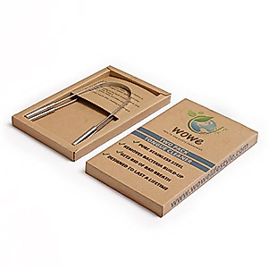 Wowe Lifestyle Tongue Scraper Cleaner - Eco-Friendly Metal - Get Rid of Bad Breath, and Halitosis - Pack of 2 (Stainless Steel)