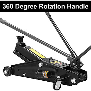 Torin T83006W Blackjack Hydraulic Trolley Service/Floor Jack (Fits: SUVs and Extended Height Trucks): 3 Ton (6,000 lb) Capacity, Black