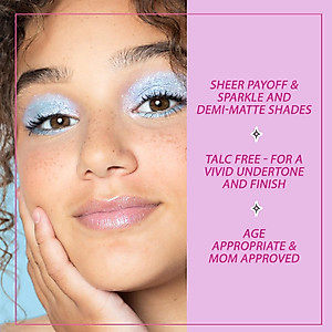 Petite ’N Pretty WhimsiCali Eyeshadow & Cheek Makeup Palette Kit for Kids, Tweens & Teens - Natural, Clean, Non-toxic - Made in USA