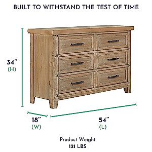 Evolur Andorra Double Dresser, Barnwood